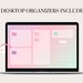 Pink Gradient Desktop Organizer Wallpapers With Calendar (jan 2024- Dec ...