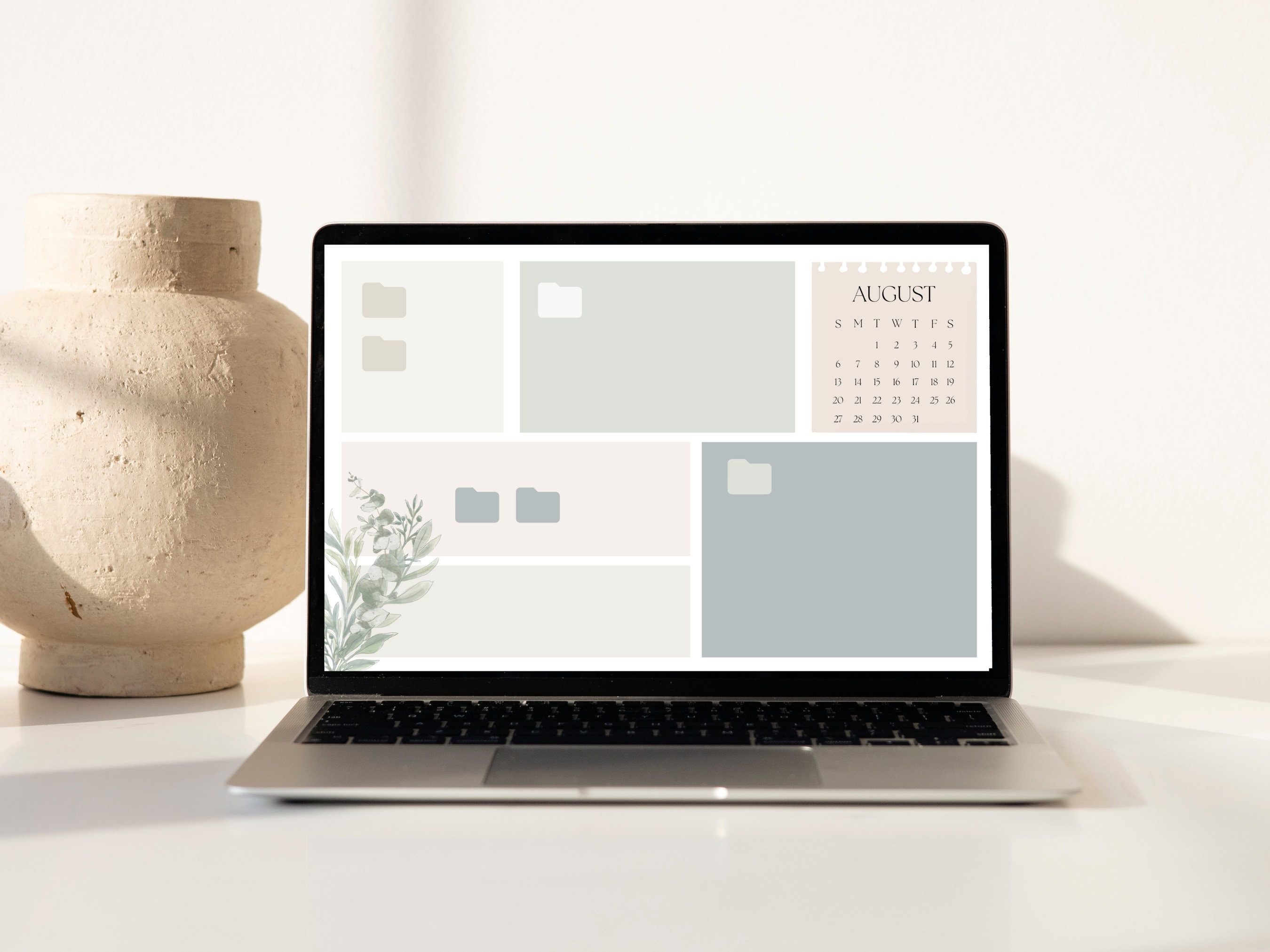 Aesthetic Desktop Wallpaper Organizers With Monthly Calendar (january ...