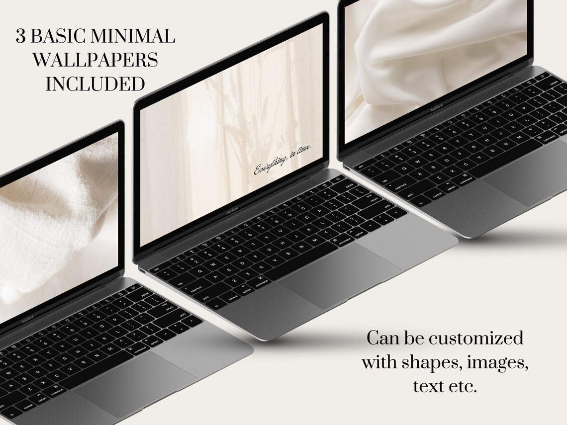 Editable Desktop Wallpaper Organizers With Monthly Calendar (nov 2023 ...