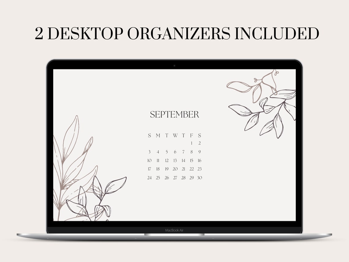 Desktop Wallpaper Organizers With Monthly Calendar sept 2023 Dec 2024 ...