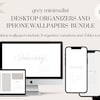 Minimal Desktop Wallpaper Organizers With Monthly Calendar (sept 2024 ...