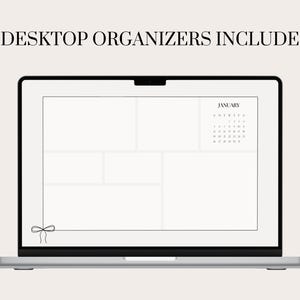 Desktop Organizer Wallpapers With Monthly Calendar (january 2025 - Dec ...