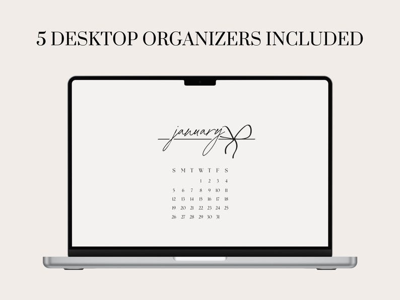 Desktop Organizer Wallpapers With Monthly Calendar (january 2025 - Dec ...