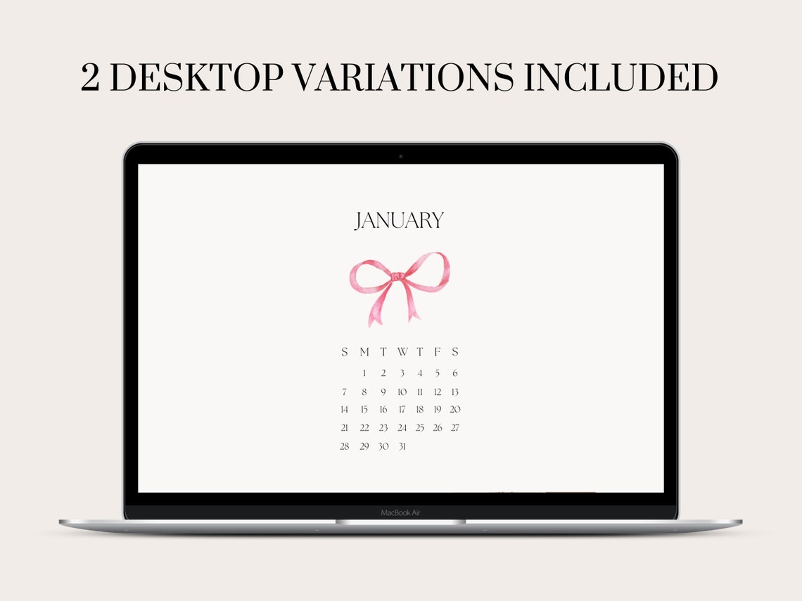 Desktop Organizer Wallpapers With Monthly Calendar (january 2024 - Dec ...