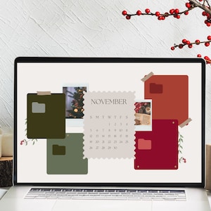 Christmas Desktop Wallpaper Organizer - Minimal Winter Theme - Desktop ...