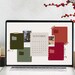 Christmas Desktop Wallpaper Organizer - Minimal Winter Theme - Desktop ...