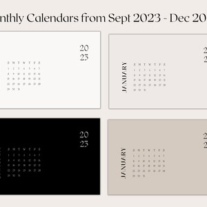 Minimal Monthly Calendar Desktop Screensavers Neutral, Minimal, Simple ...