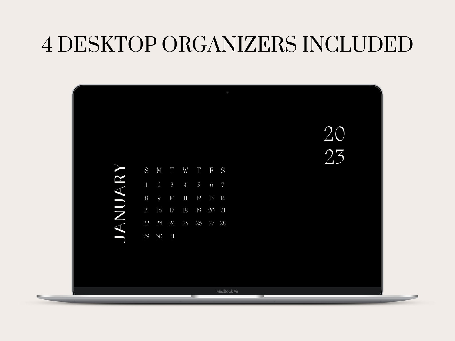 Desktop Wallpaper Organizers With Monthly Calendar jan Dec 2024 Folder ...