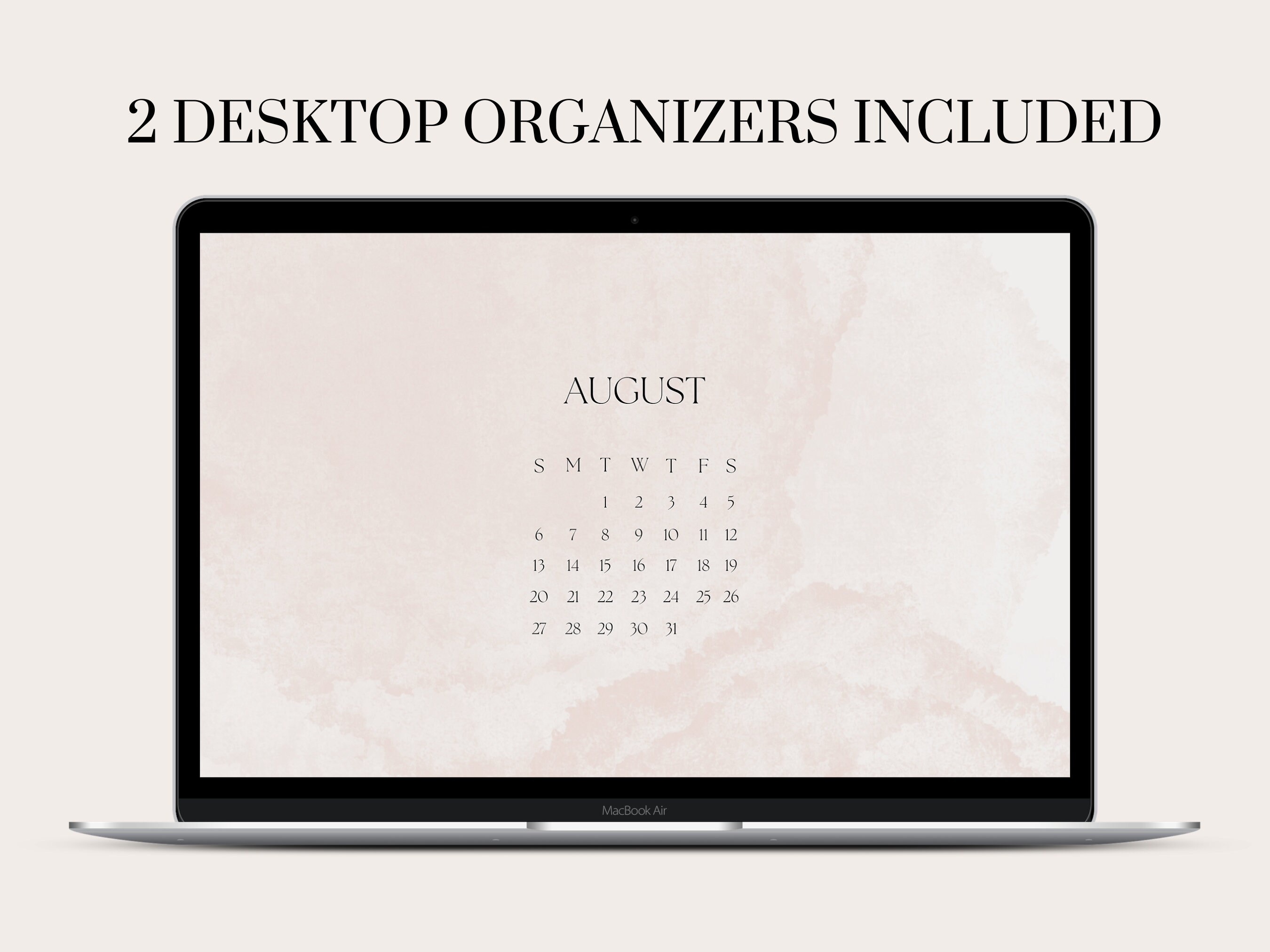 Minimal Desktop Wallpaper Organizers With Monthly Calendar (sept 2024 ...