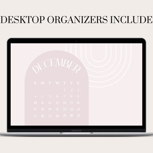 Pink Desktop Organizer Wallpapers With Monthly Calendar (aug 2023 - Dec ...