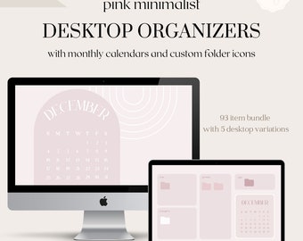 Desktop Organizer Wallpapers With Monthly Calendar (january 2024 - Dec ...