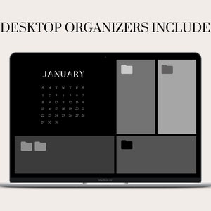 Desktop Wallpaper Organizers With Monthly Calendar jan Dec 2024 Folder ...