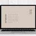 Minimal Monthly Calendar Desktop Screensavers Neutral, Minimal, Simple ...