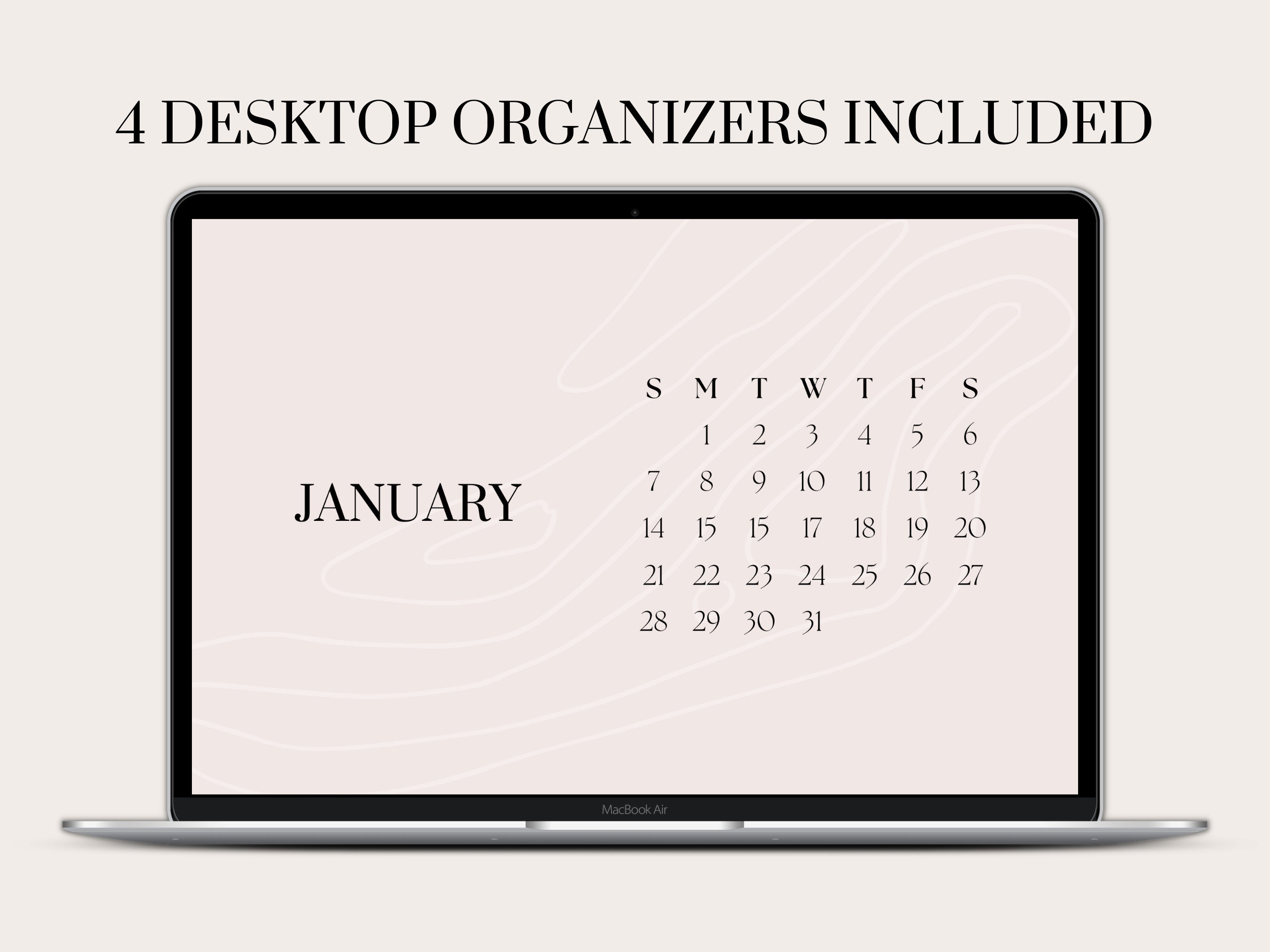 2024 Calendar Desktop Organizer Wallpapers With Calendar january 2024 ...