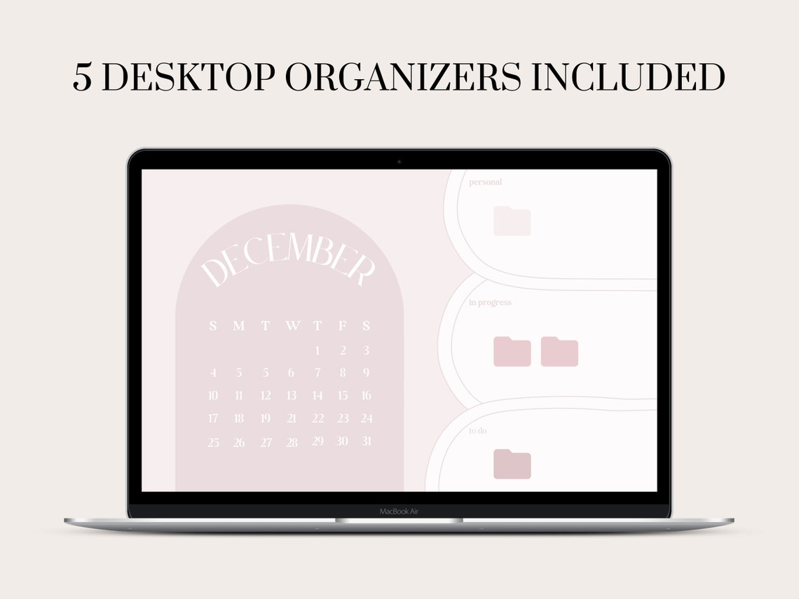 Pink Desktop Organizer Wallpapers With Monthly Calendar aug 2023 Dec ...