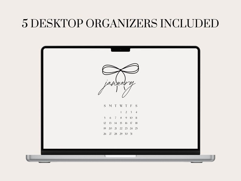 Desktop Organizer Wallpapers With Monthly Calendar (january 2025 - Dec ...