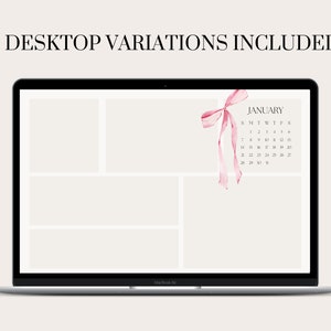 Desktop Organizer Wallpapers With Monthly Calendar (january 2024 - Dec ...