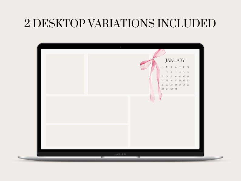 Desktop Organizer Wallpapers With Monthly Calendar (january 2025 - Dec ...