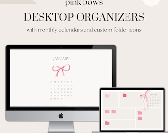 Desktop Organizer Wallpapers With Monthly Calendar (january 2025 - Dec ...