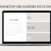 Minimalist Grey Desktop Organizer Wallpapers With Calendar (august 2024 ...