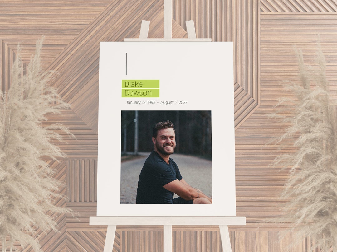 Celebration of Life Poster Template Poster Memorial Funeral Printable ...