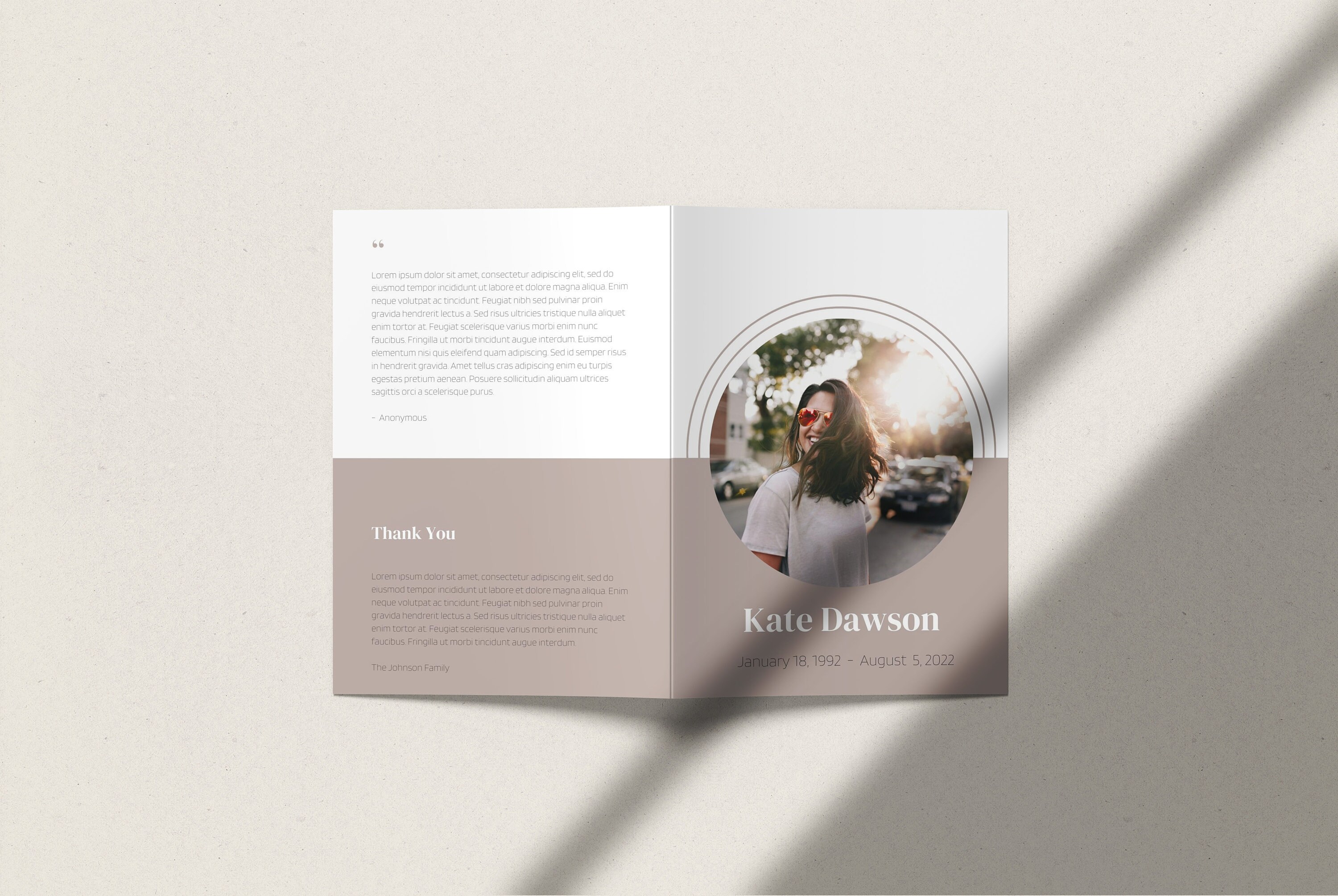 Editable Celebration of Life Program Template Program - Etsy Canada