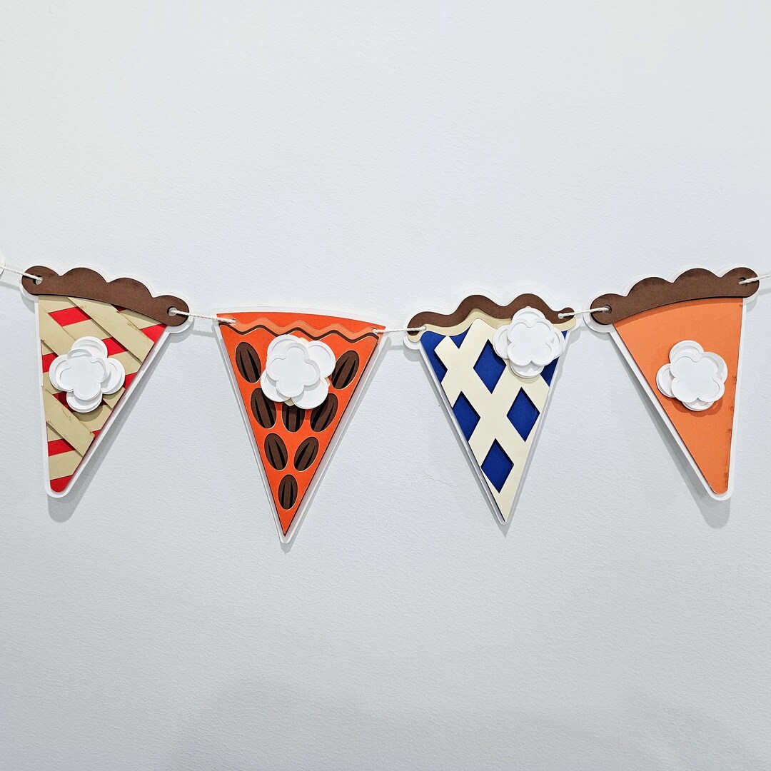 Thanksgiving Pie Garland for Fall or Pi Day Thanksgiving Decoration ...