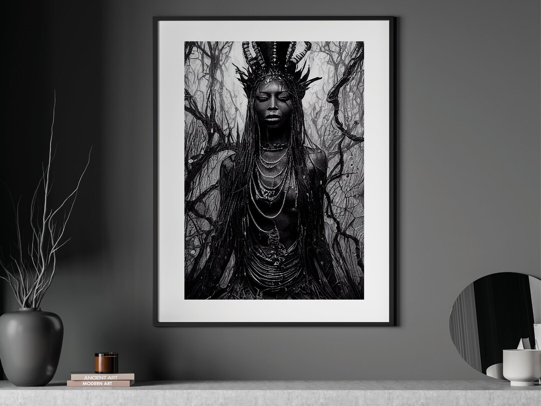 Voodoo Priestess | Gothic Art Print | Horror Print | Victorian Ink ...