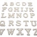 White Pearl and Rhinestone Letter Patches | Iron on | A-Z Letters - Etsy