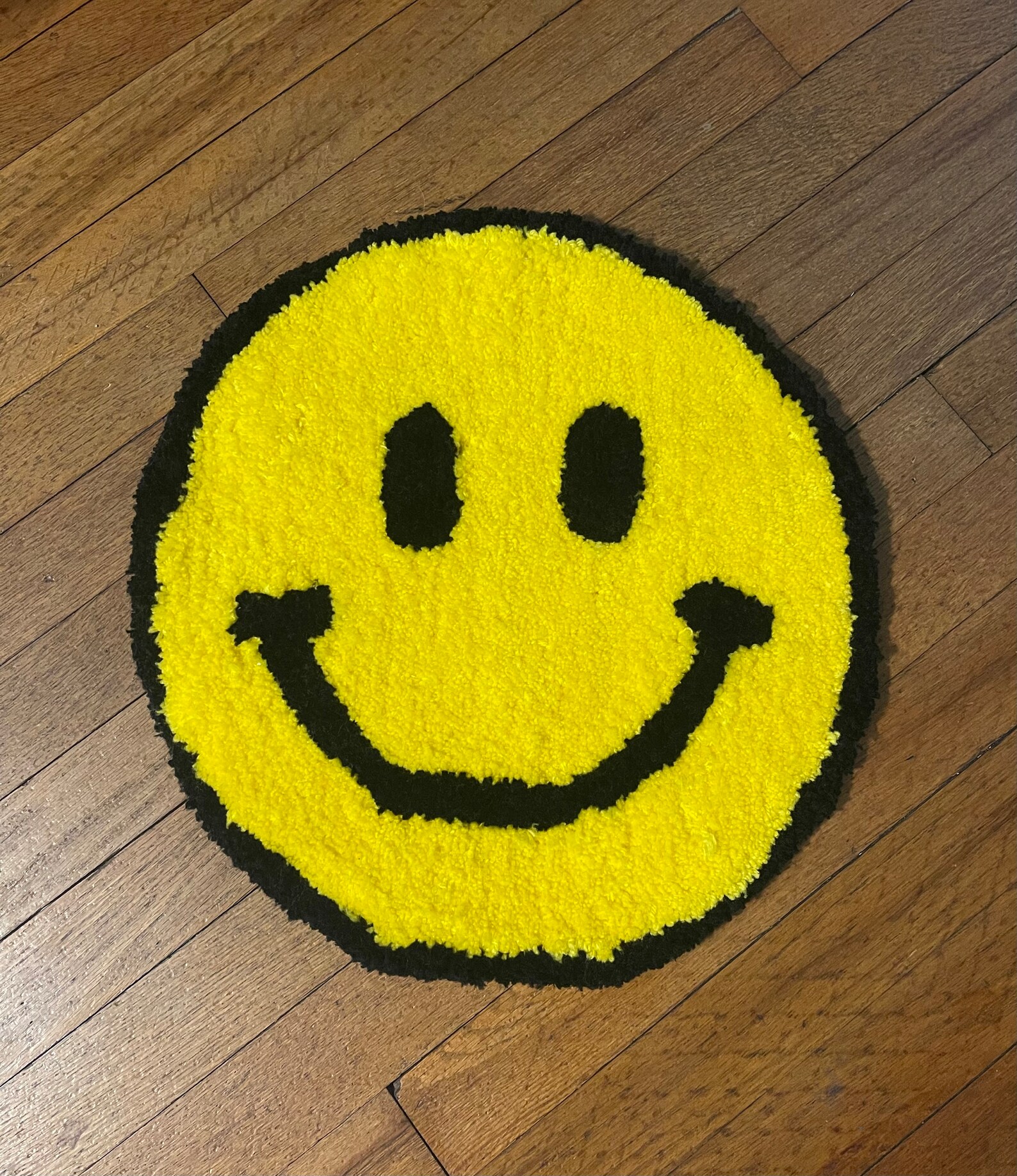 Handmade Tufted Smiley Face Rug - Etsy