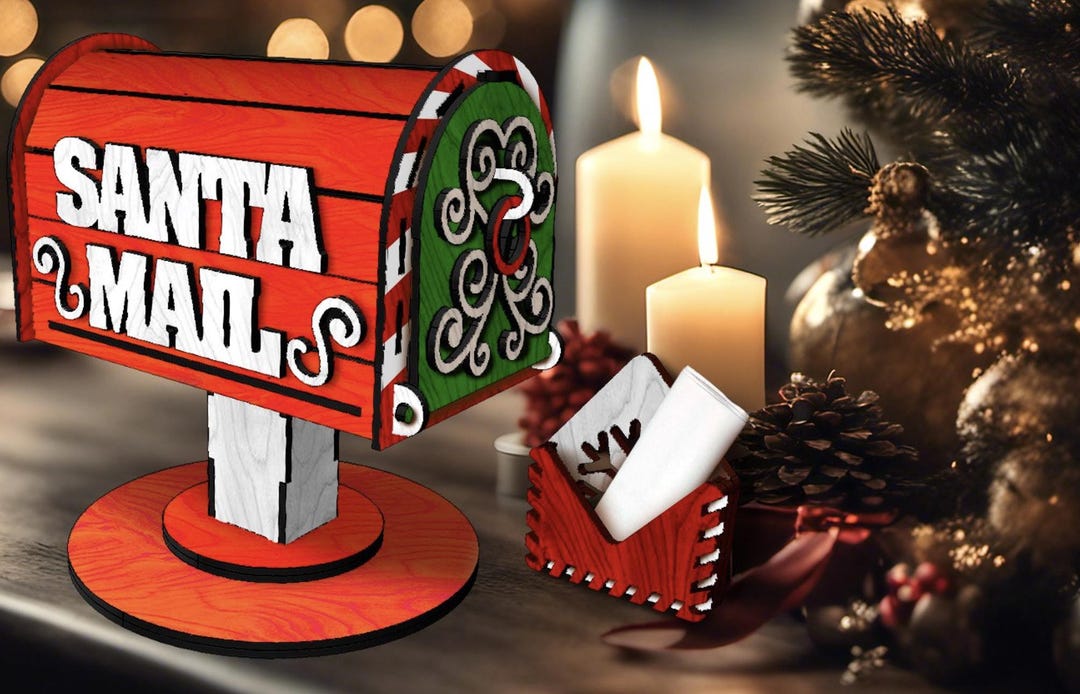 Santa Claus Mail Box - Etsy