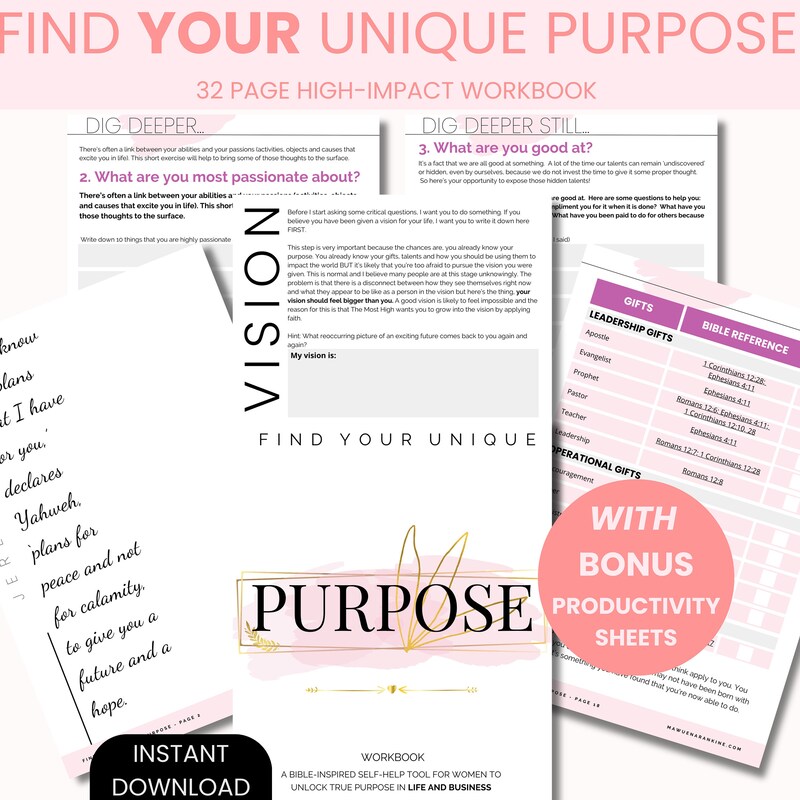 Purpose Planner - Etsy