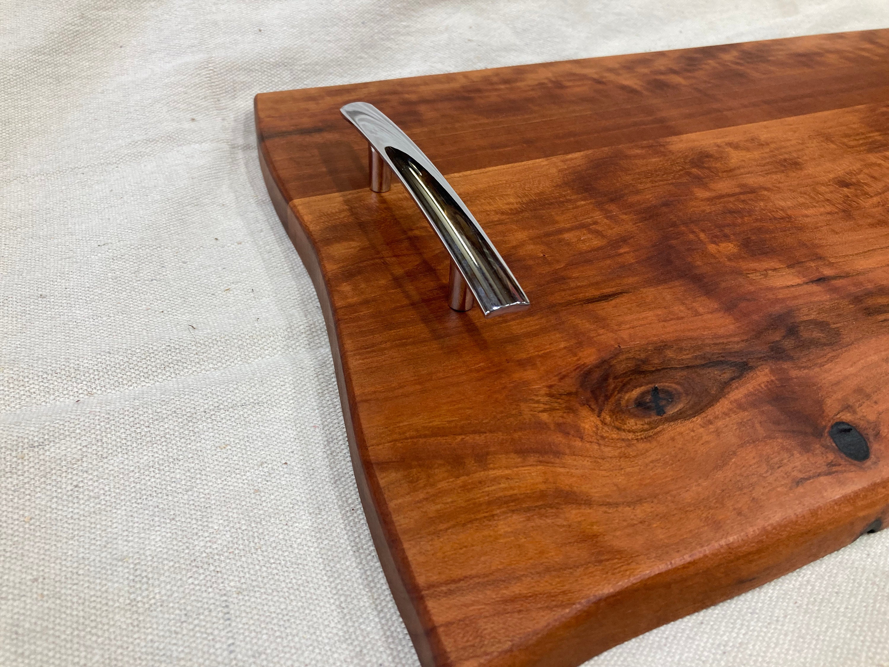 Cherry Serving Tray. Live Edge Cherry Serving Tray. Serving Tray With ...