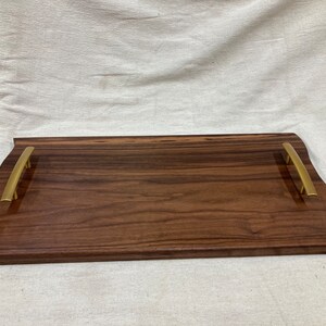 Walnut Serving Tray With Handles. - Etsy