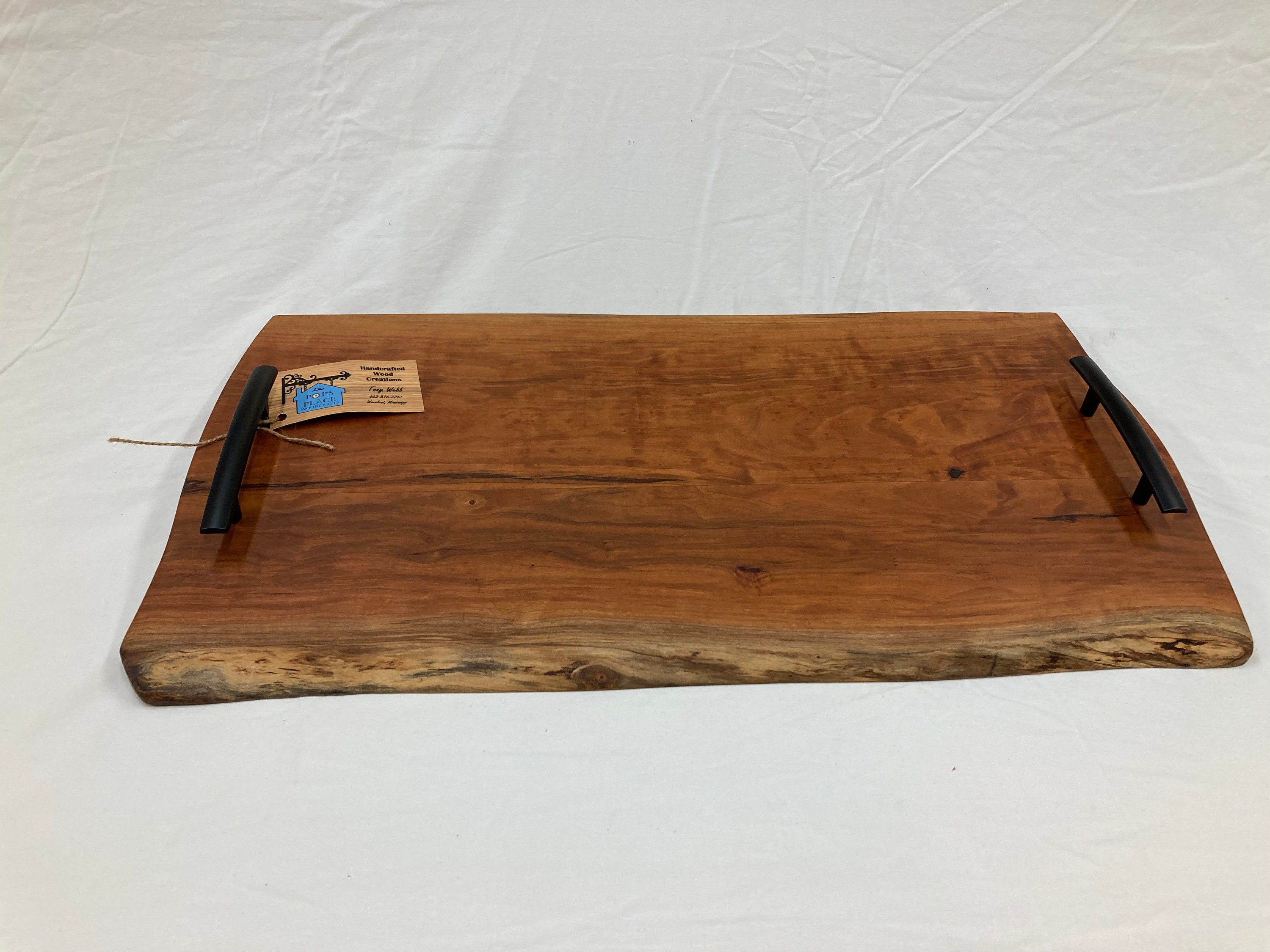 Cherry Serving Tray. Live Edge Cherry Serving Tray. Serving Tray With ...
