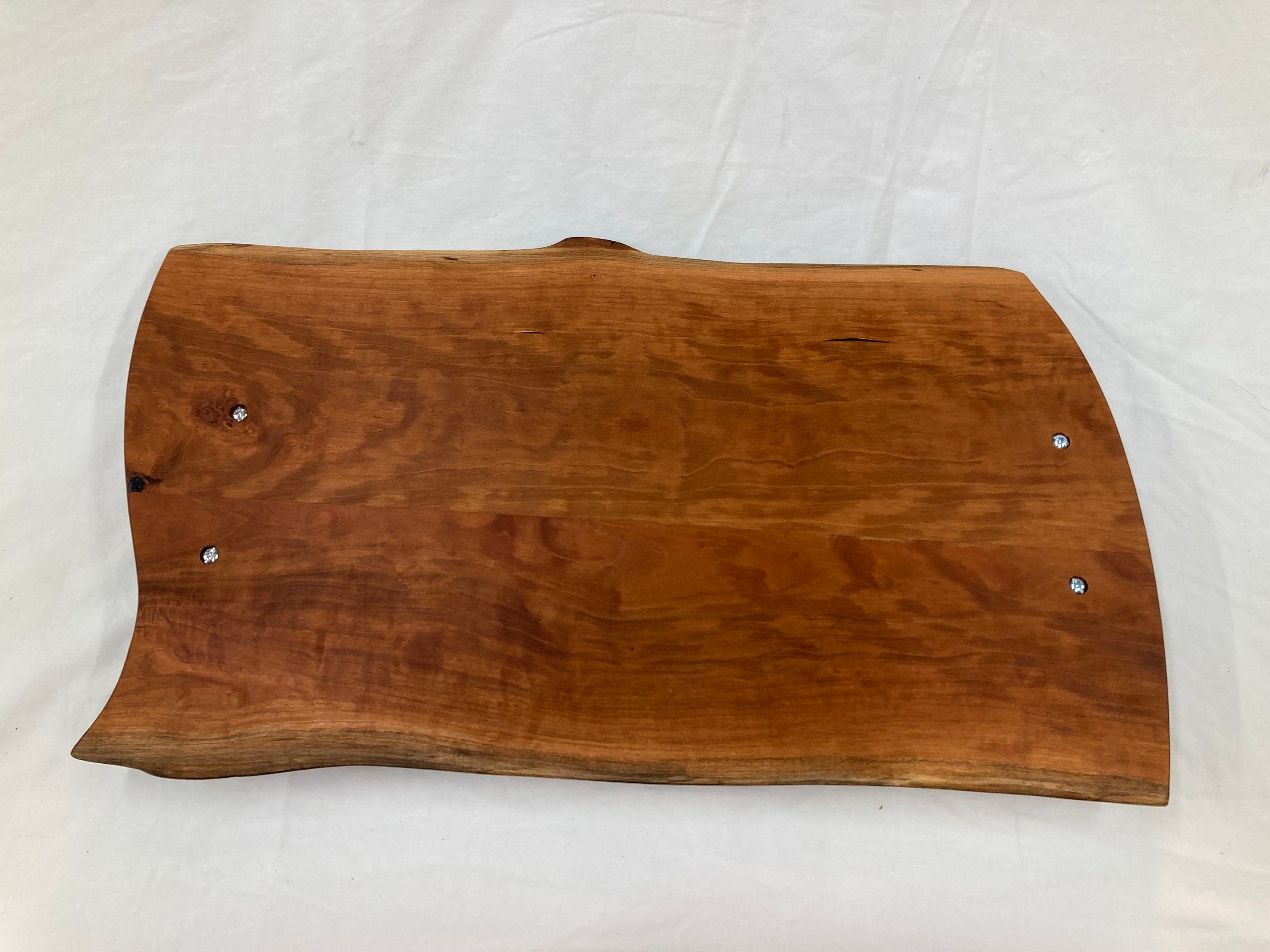 Cherry Serving Tray. Live Edge Cherry Serving Tray. Serving Tray With ...