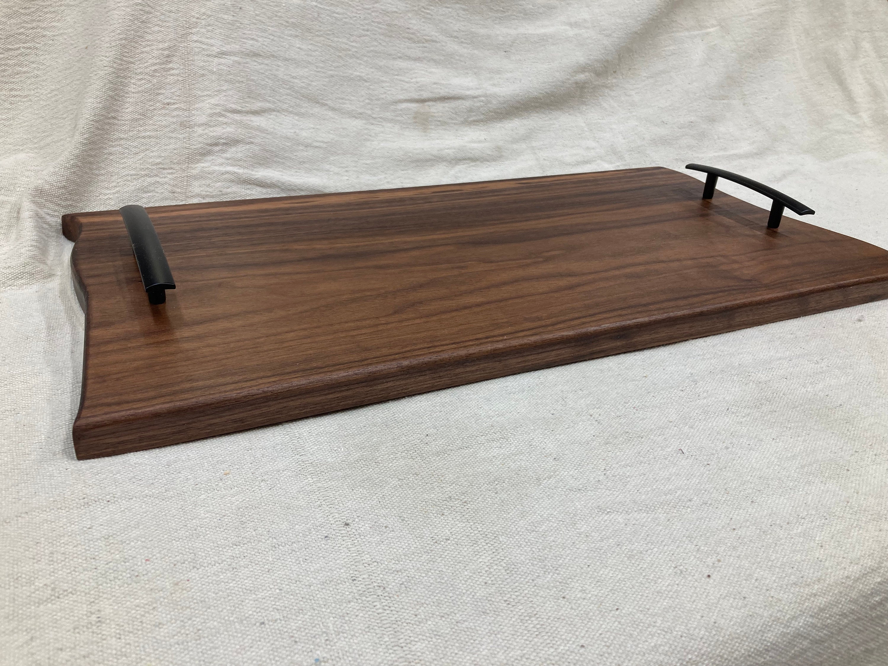 Walnut Serving Tray With Handles. - Etsy