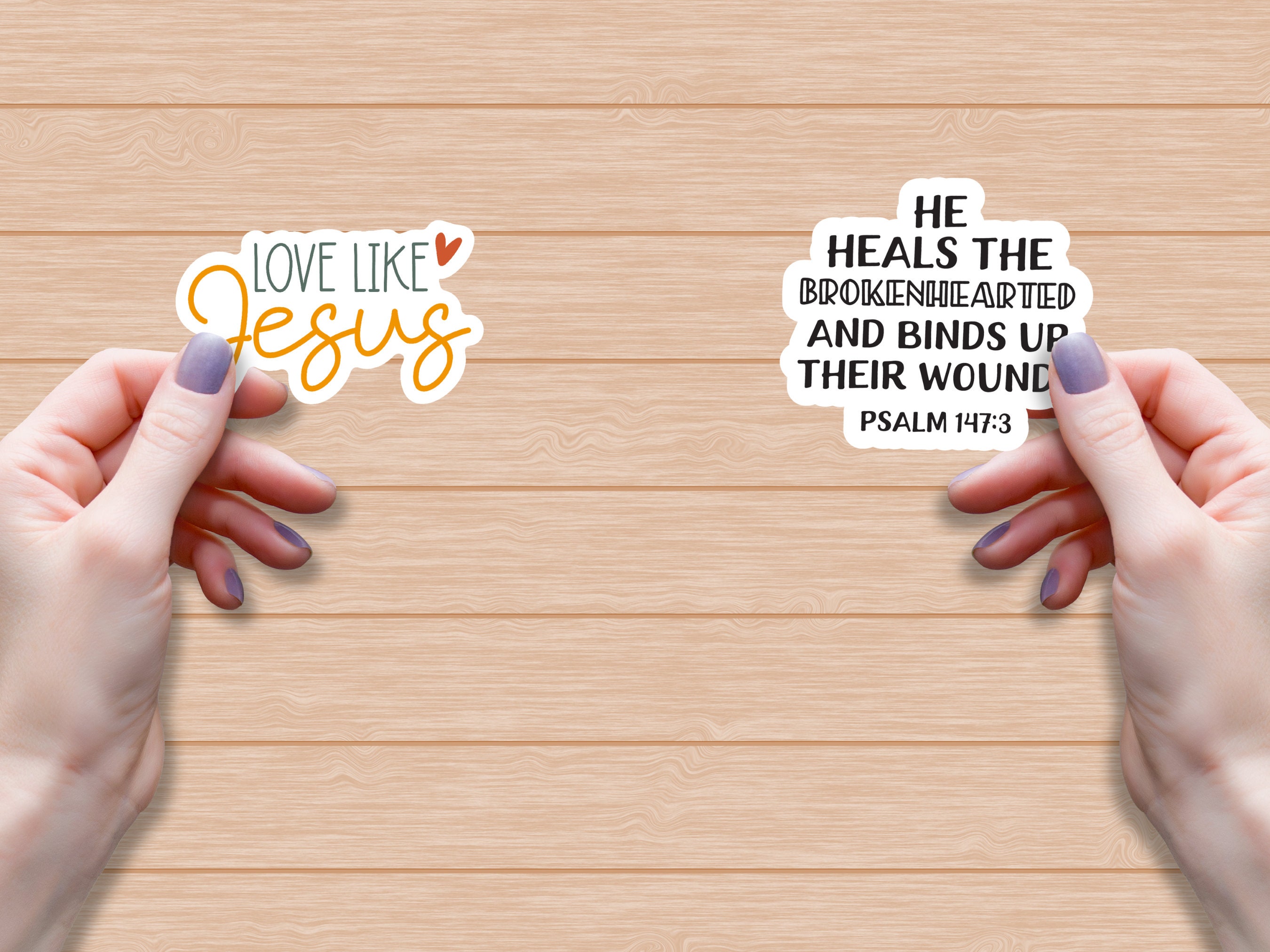 Holographic Vinyl Christian Stickers With Motivational Sayings and ...
