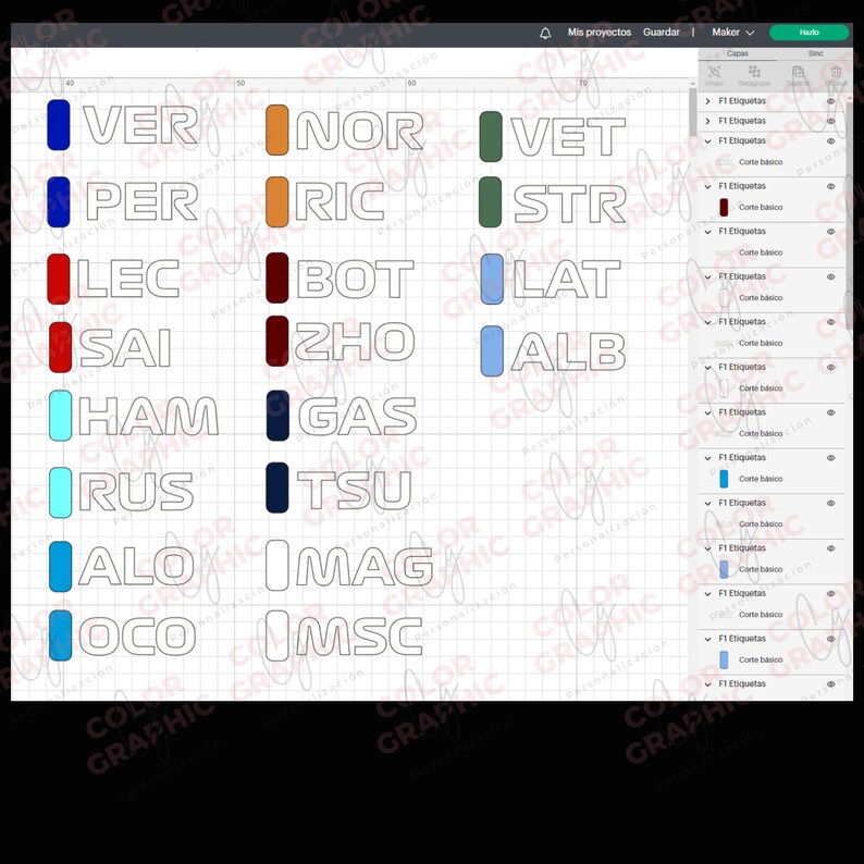 Digital File F1 Drivers 2022, Svg, Pdf, Png, Psd Ideal for Cuts, Cricut ...