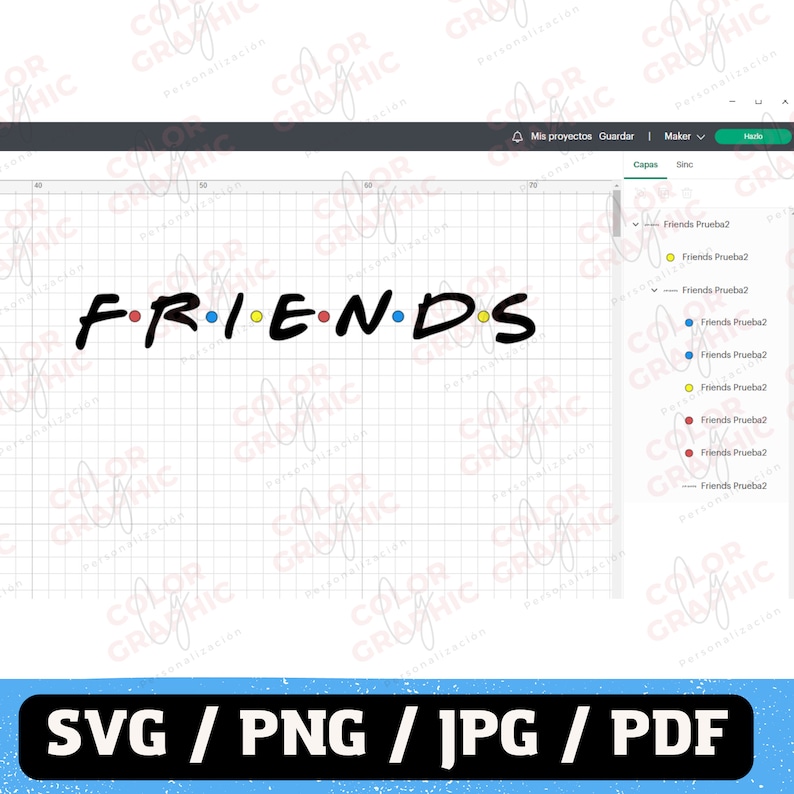 Digital File Friends Svg Logo, Ideal for Cutting, Printing, Cricut ...