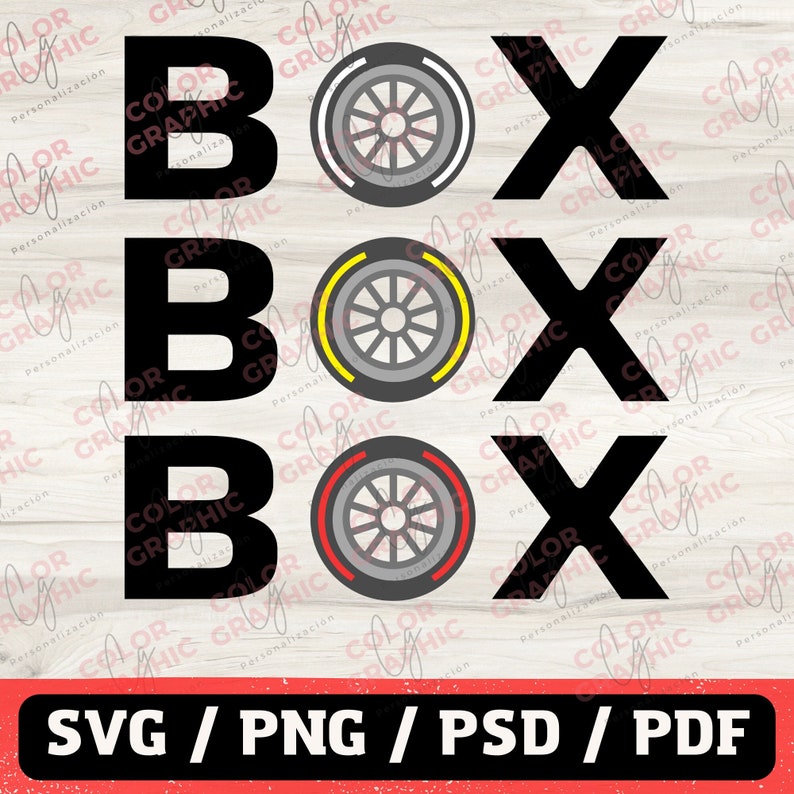 F1 Box, Box, Box, SVG Digital File, Ideal for Cutting, Printing, Cricut ...