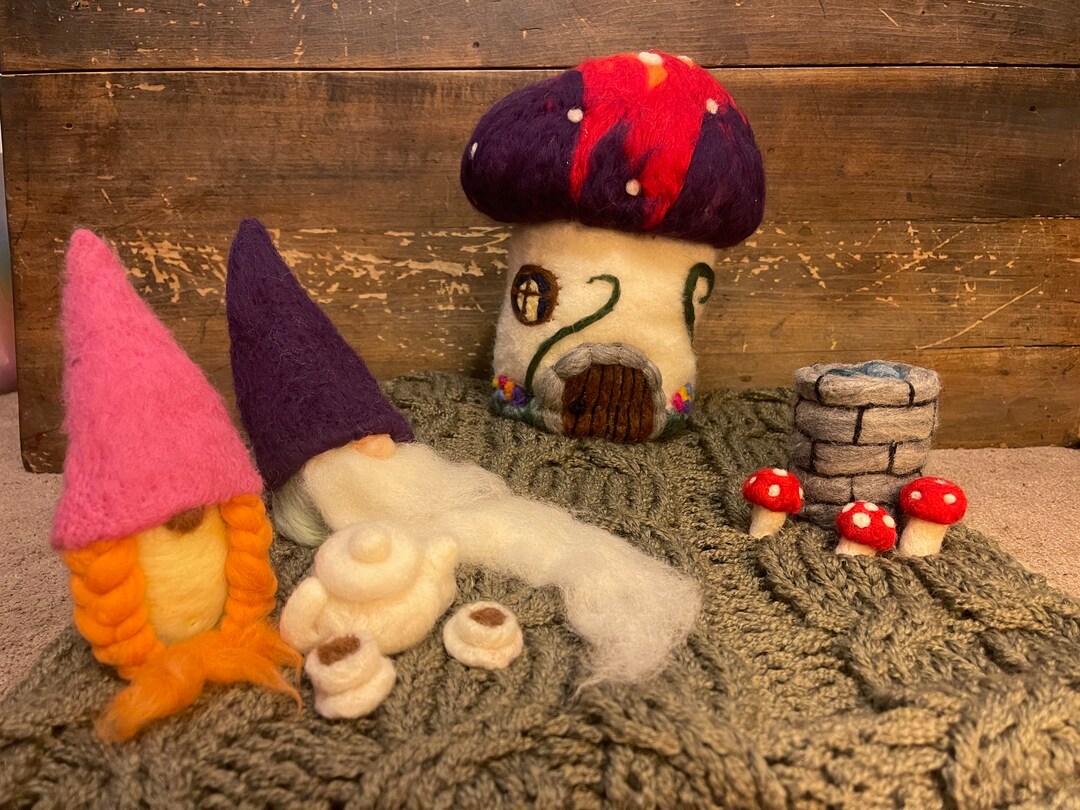 Cozy Fantasy Scene - Needle Felted Scene - Etsy