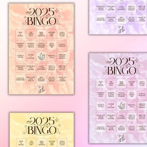 2025 Goals Bingo Card | Digital Download, Printable Goal Tracker ...