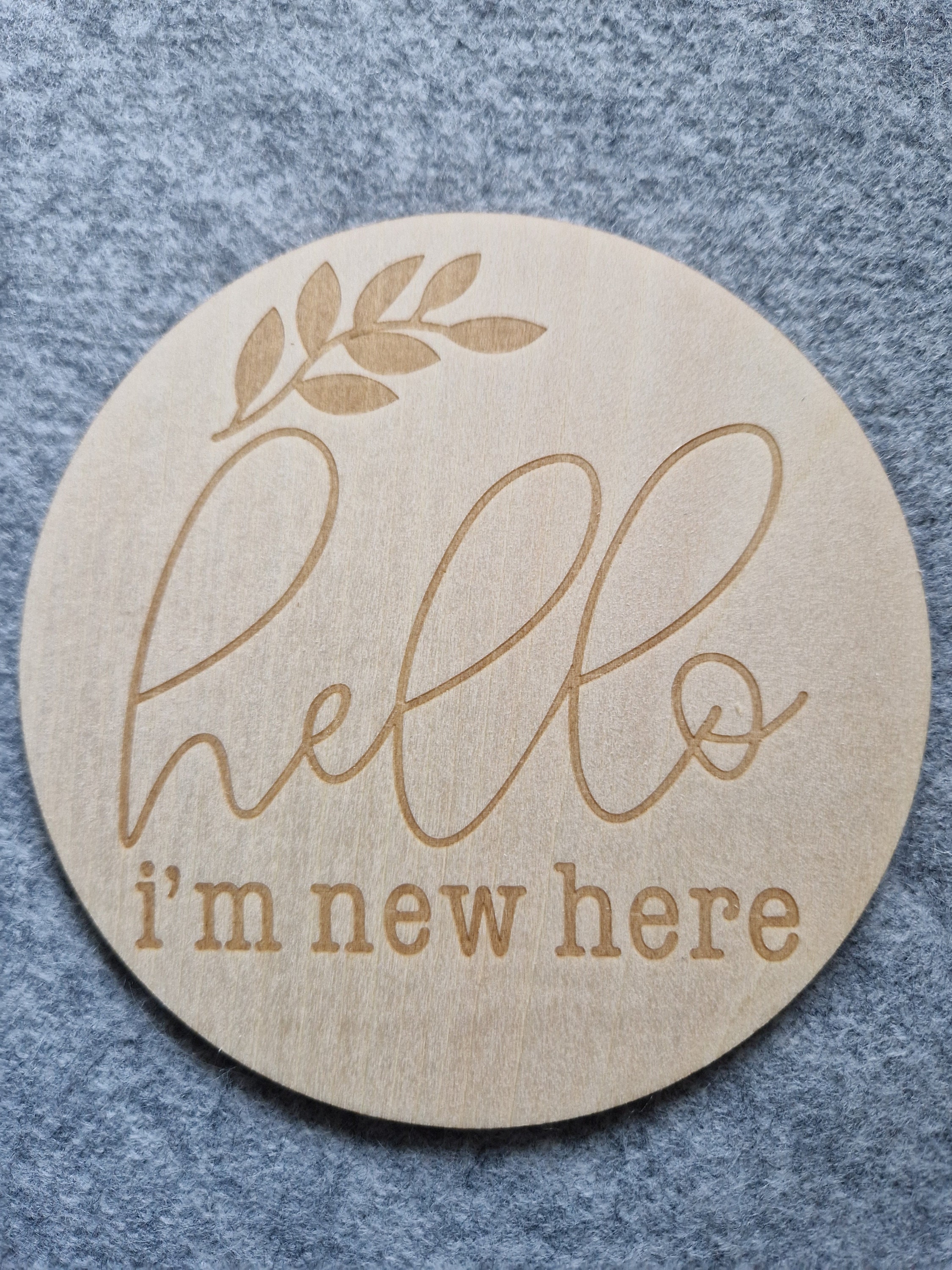 Birth Announcement Sign Wooden Baby Arrival Sign Hello - Etsy UK