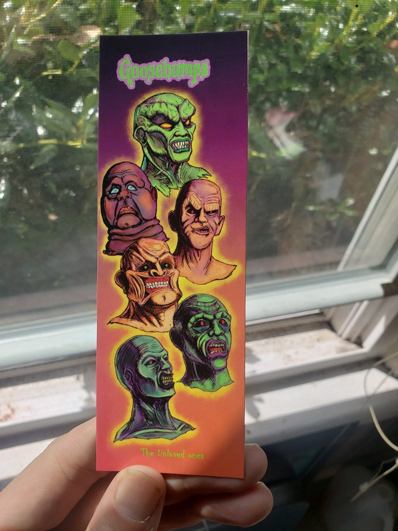Goosebumps the Haunted Mask Unloved Ones Double-sided Art Bookmark - Etsy