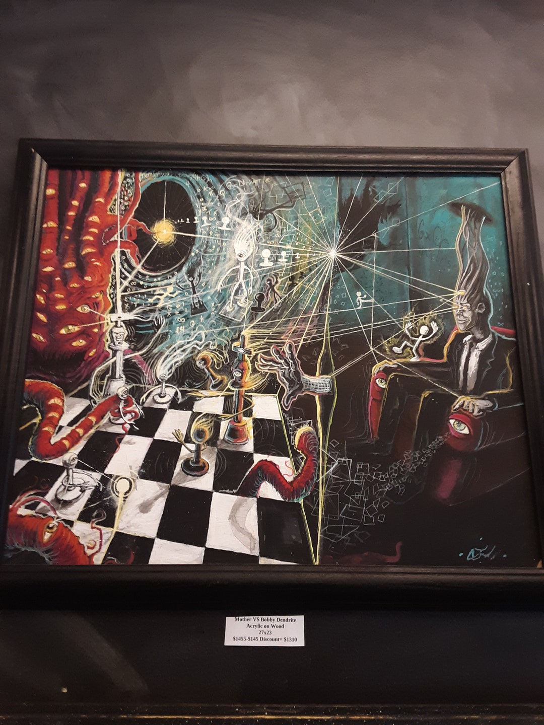 Interdimensional Chess Battle Acrylic Painting - Etsy