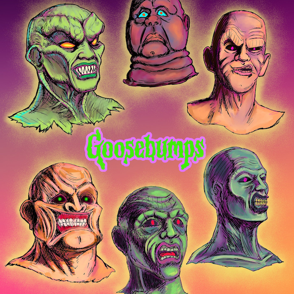 Haunted Mask Goosebump - Etsy