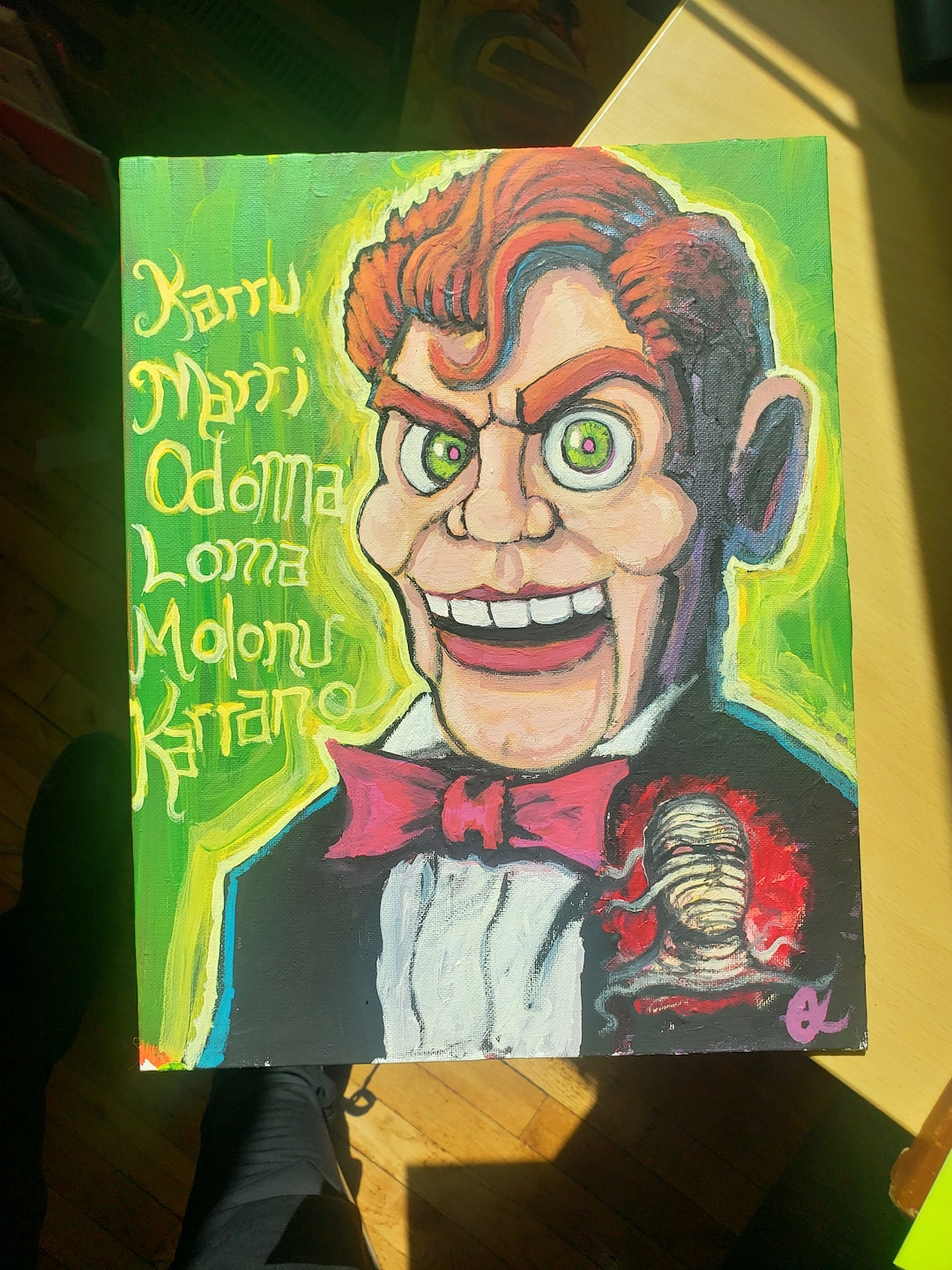 90s Slappy Goosebumps Tv Show Painting - Etsy