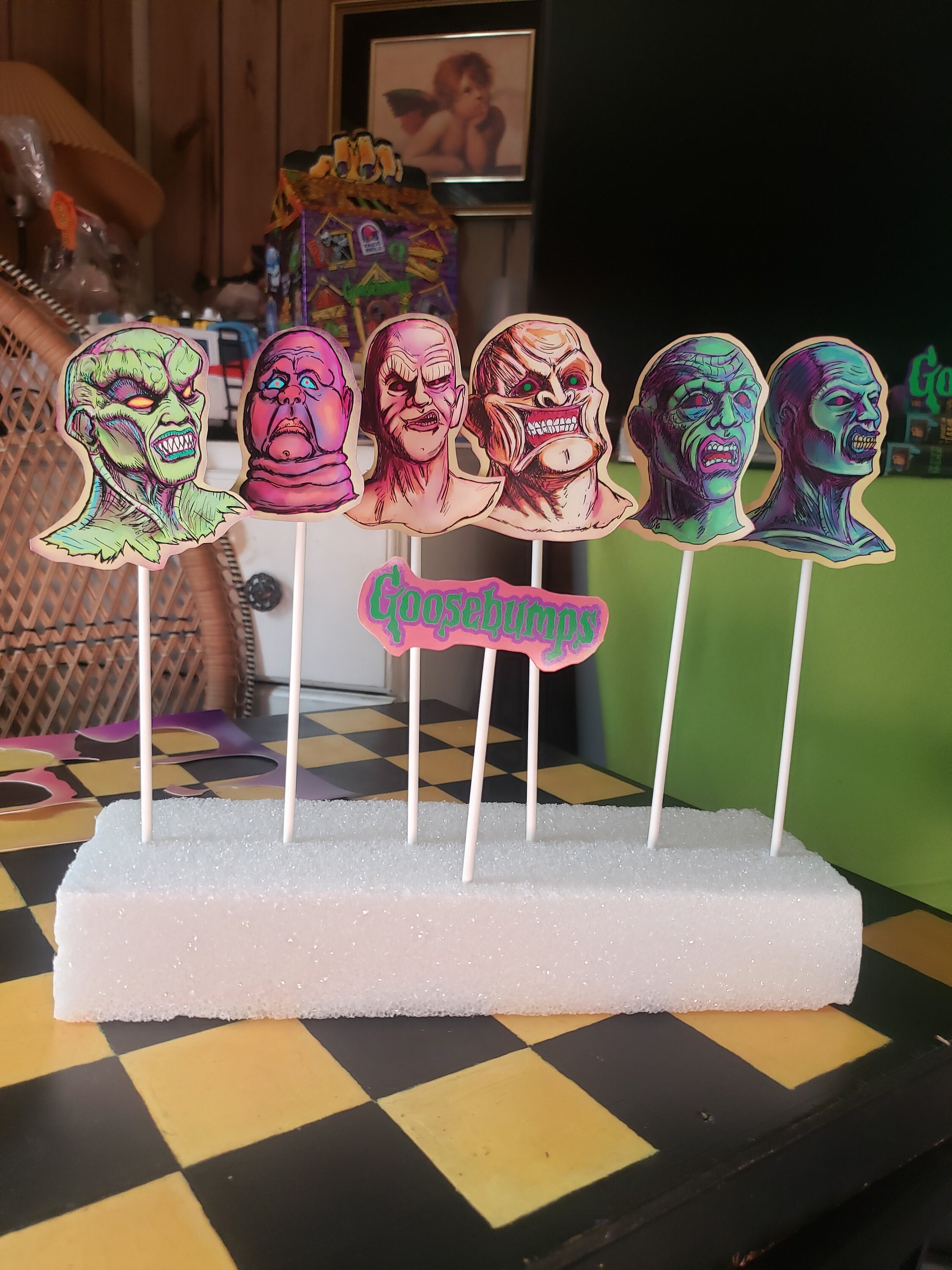 Goosebumps the Haunted Mask Unloved Ones 3D Halloween Craft Display ...