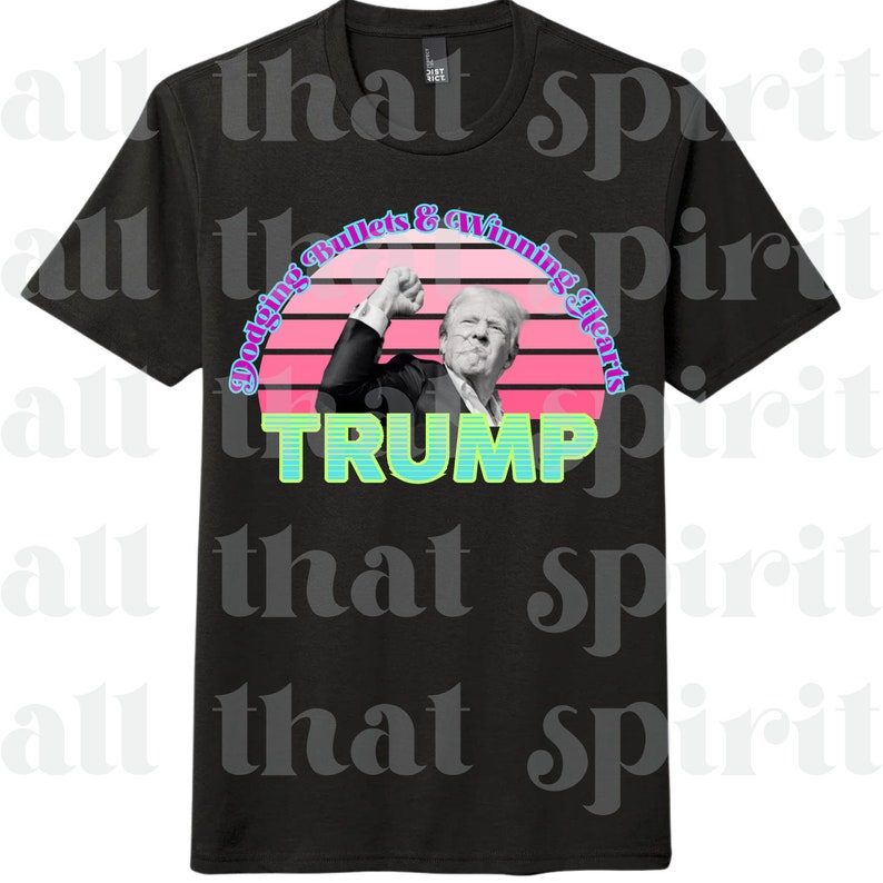 Trump 2024 MAGA Neon PNG SVG Sublimation - Etsy